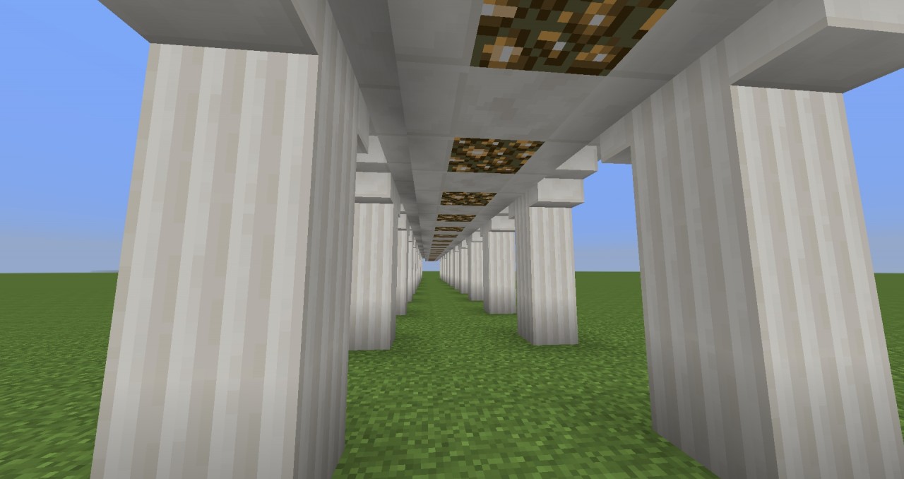 Quartz Walkway Template(Straight) Minecraft Map