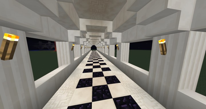 Quartz Walkway Template(Straight) Minecraft Map
