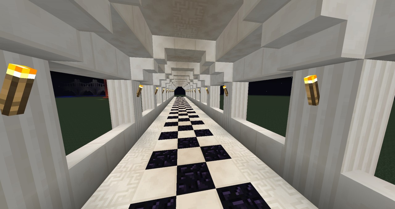Quartz Walkway Template(Straight) Minecraft Map