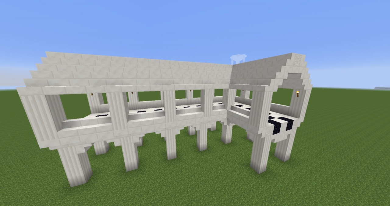 Quartz Walkway Template (Corner) Minecraft Map