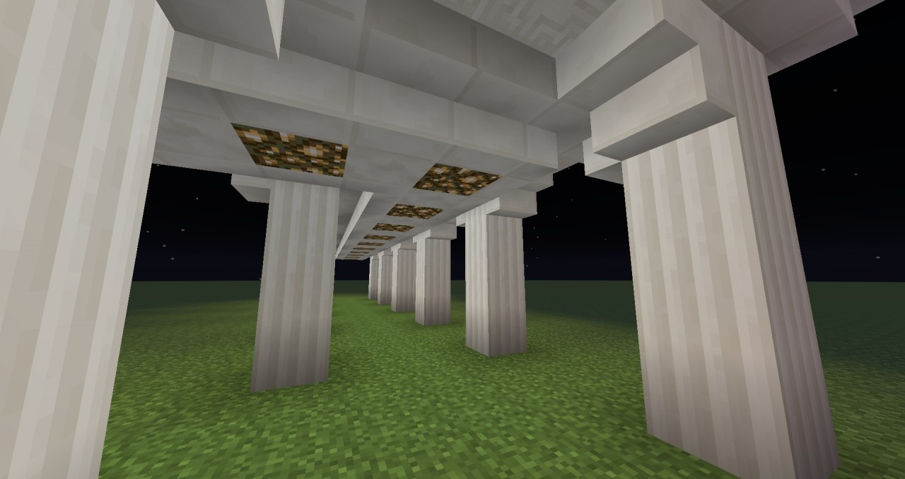 Quartz Walkway Template (Corner) Minecraft Map
