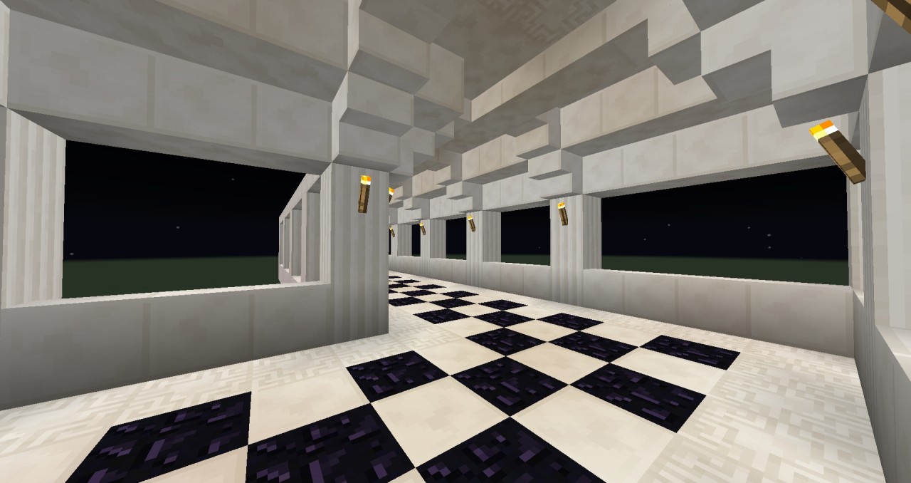 Quartz Walkway Template (Corner) Minecraft Map