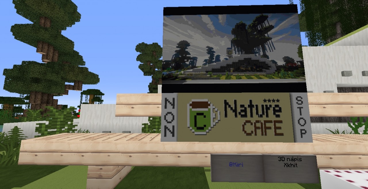 Nature Cafe - [Modern & Fantasy Creative server] Minecraft Map
