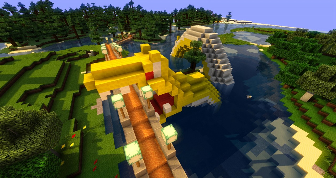 The Living Lake Monster Minecraft Map