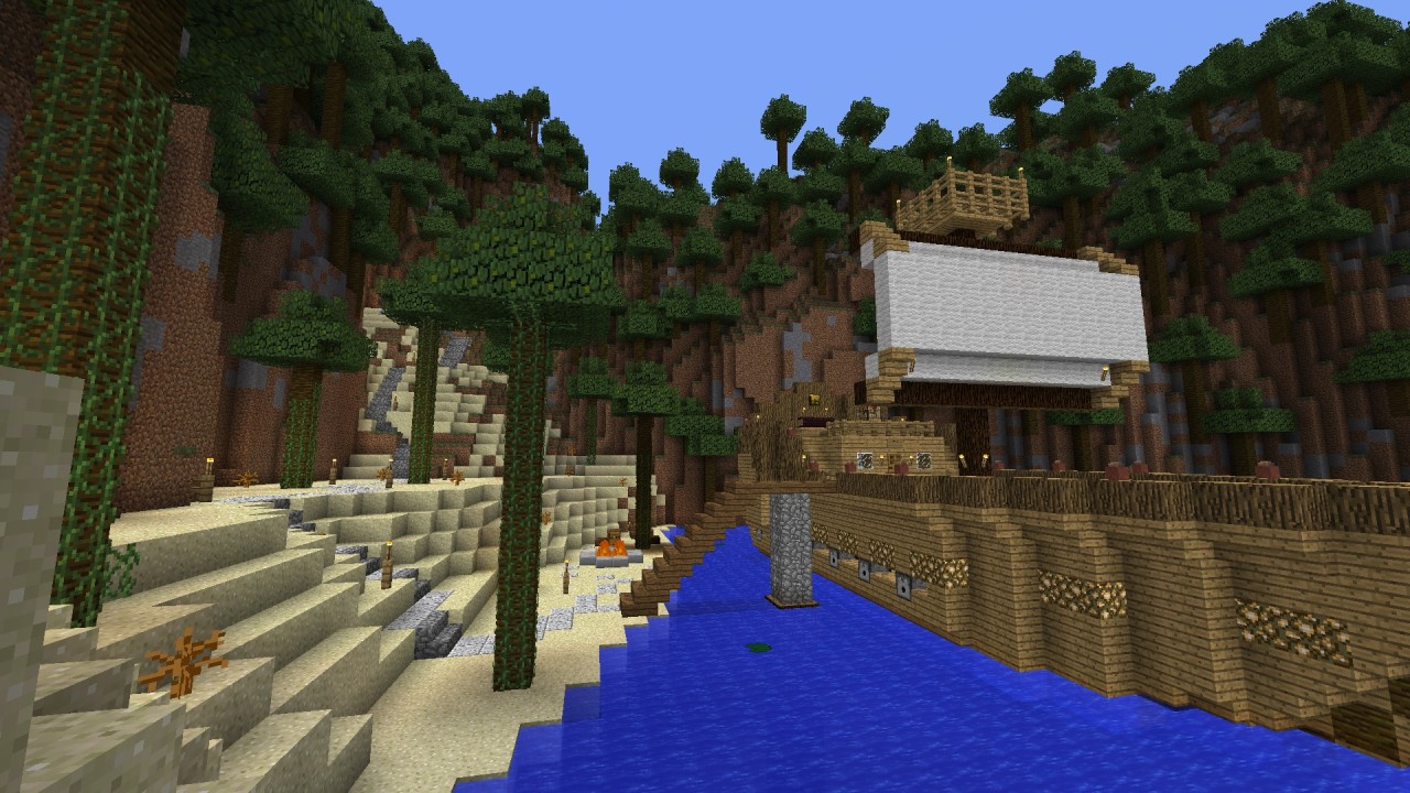 Vulcan Island from "The Legend of Black Kat" [MC 1.8] Minecraft Map