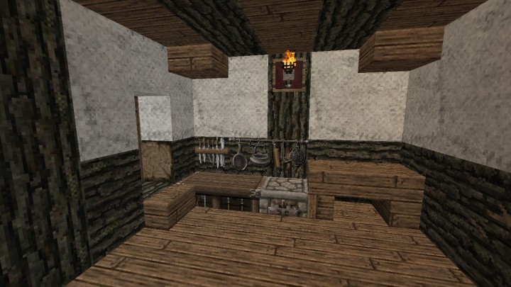 Japanese L-Shape House [Tutorial] Minecraft Map