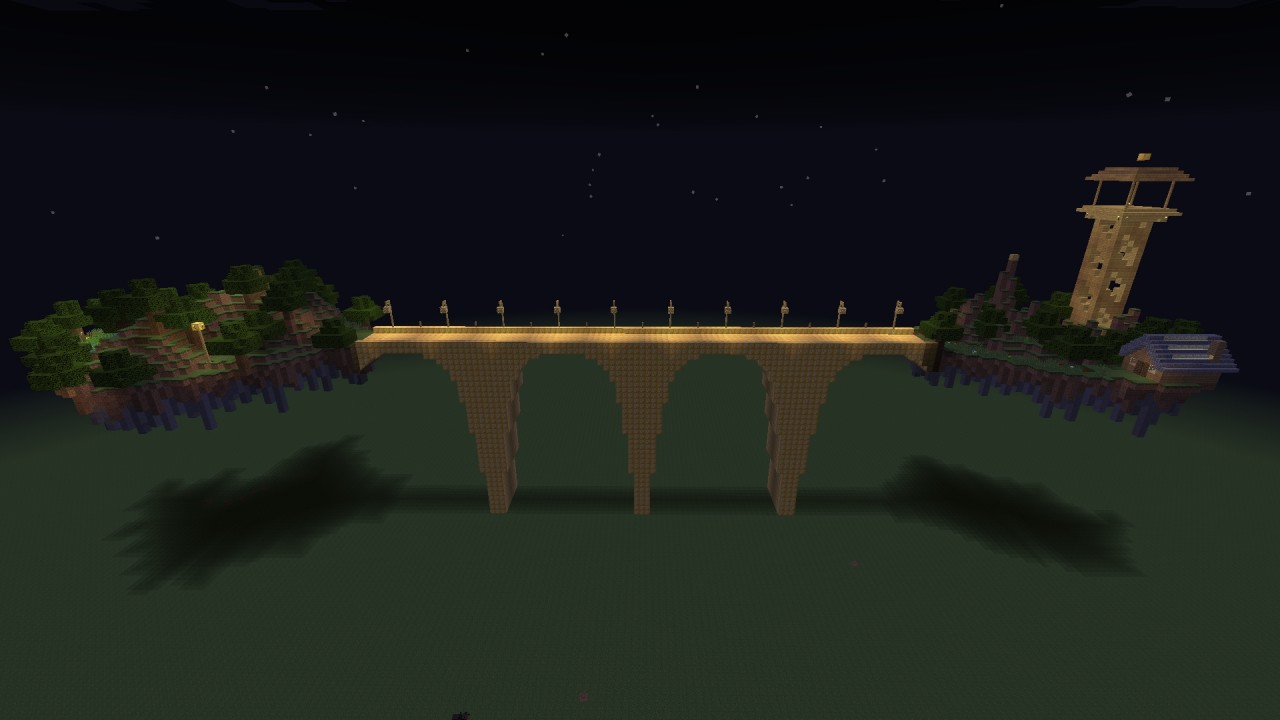 pvp luckyblock bridge Minecraft Map