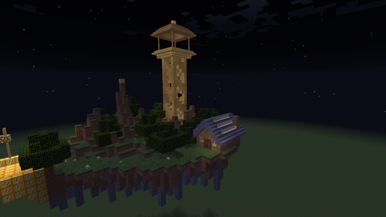 pvp luckyblock bridge Minecraft Map