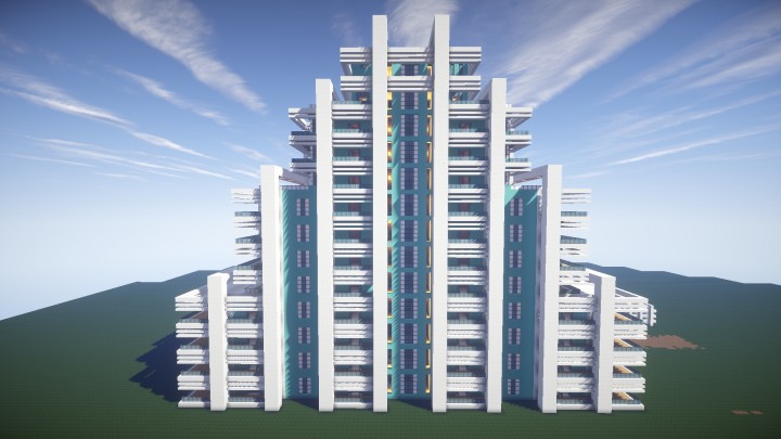 Cyan - a modern apartment block Minecraft Map