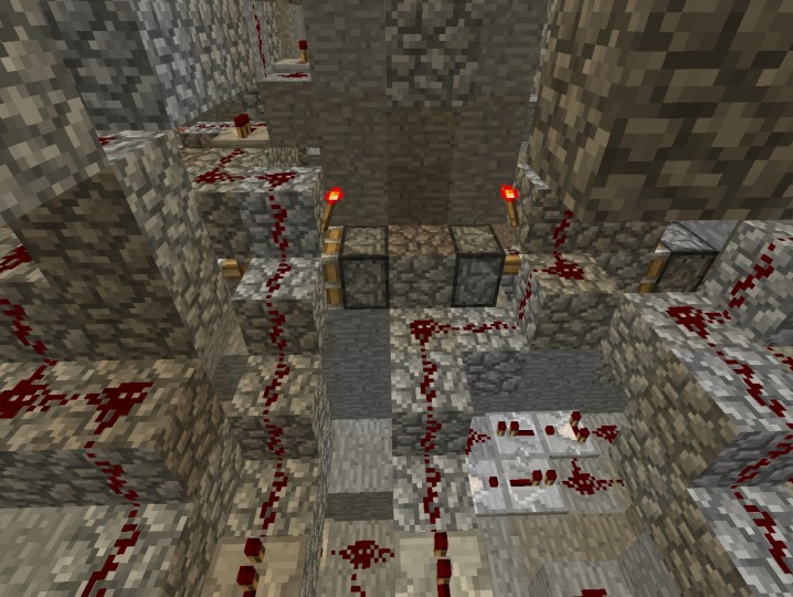 4 digit redstone combination lock Minecraft Map