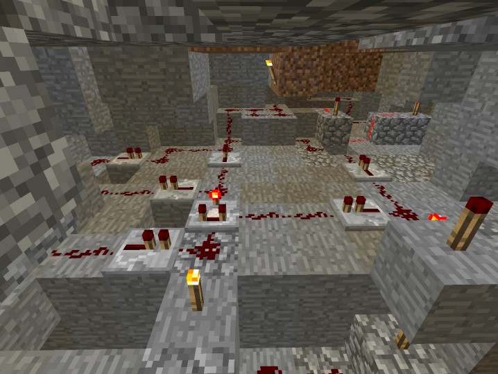 4 digit redstone combination lock Minecraft Map