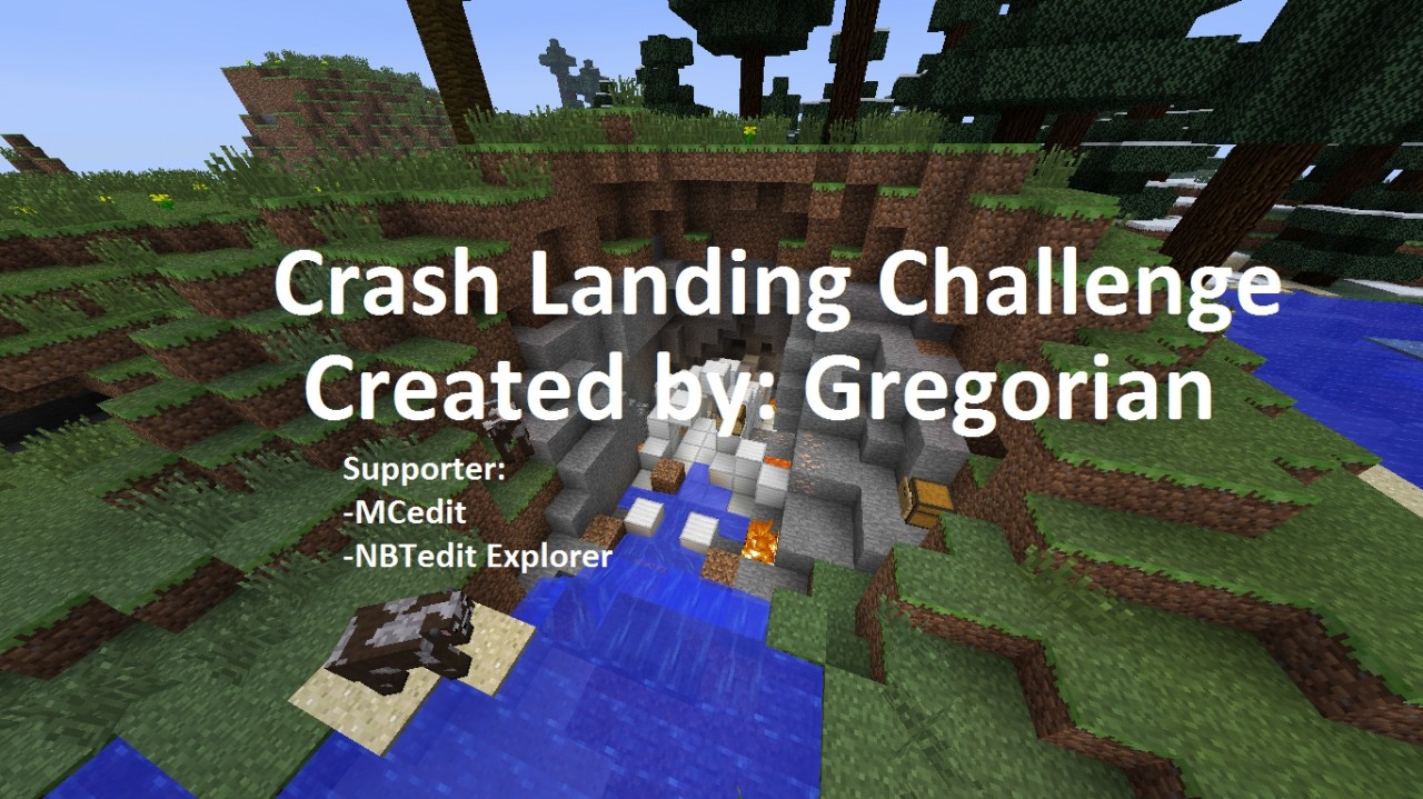 Crash Landing Challenge Minecraft Map