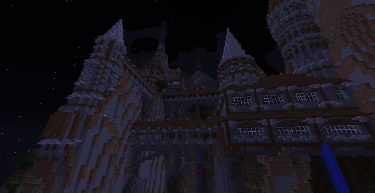 mountain castle complex Minecraft Map