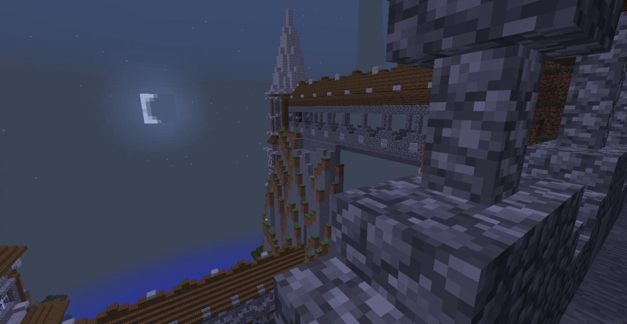 mountain castle complex Minecraft Map