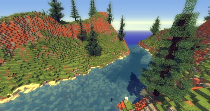 Stained Hills Minecraft Map