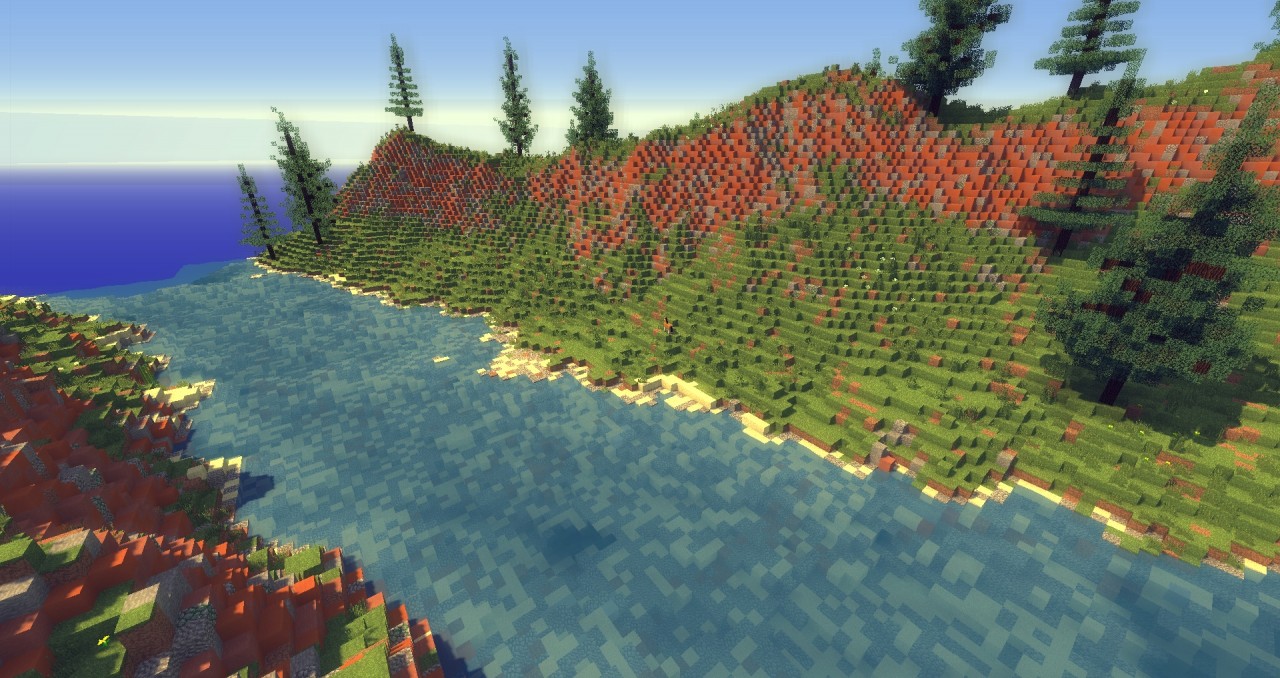 Stained Hills Minecraft Map