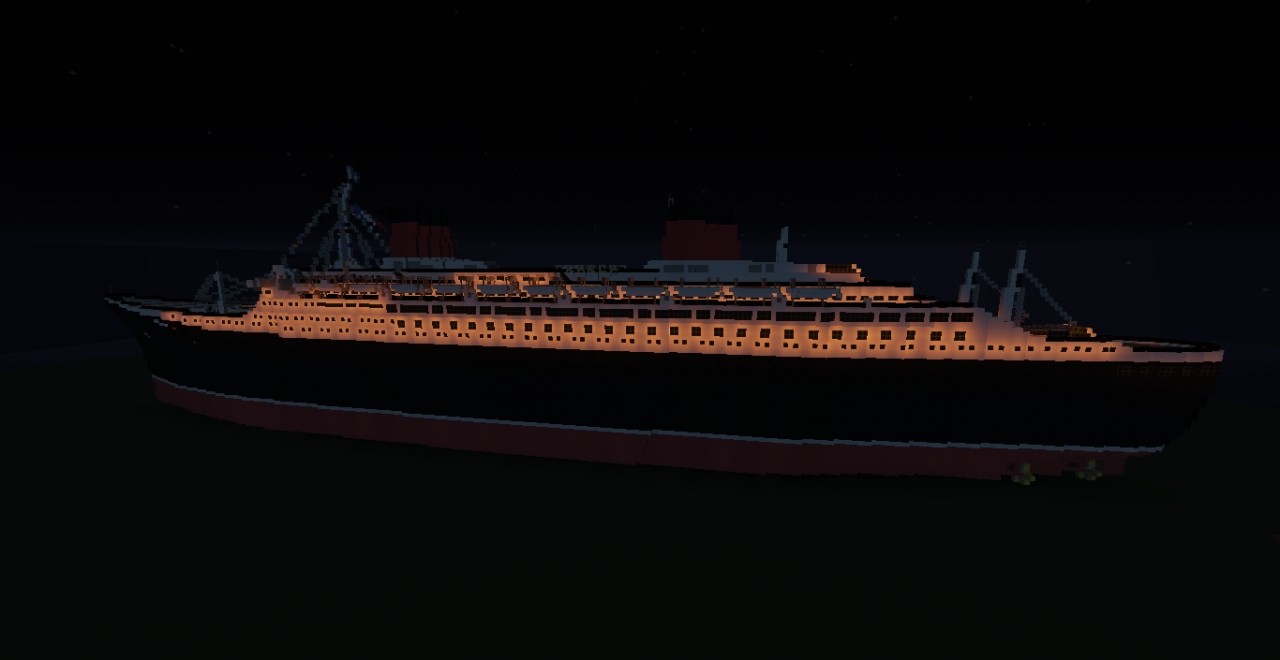 SS France 1:1 scale (no interior) Minecraft Map