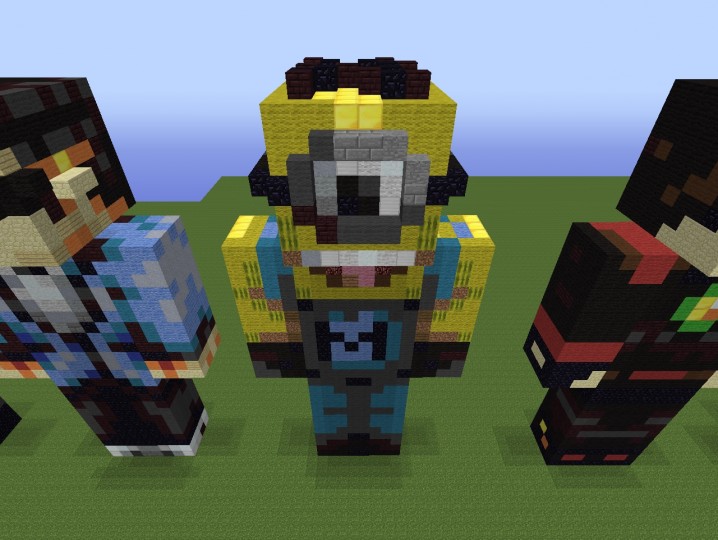 Statue of Minion from Despicable Me Minecraft Map