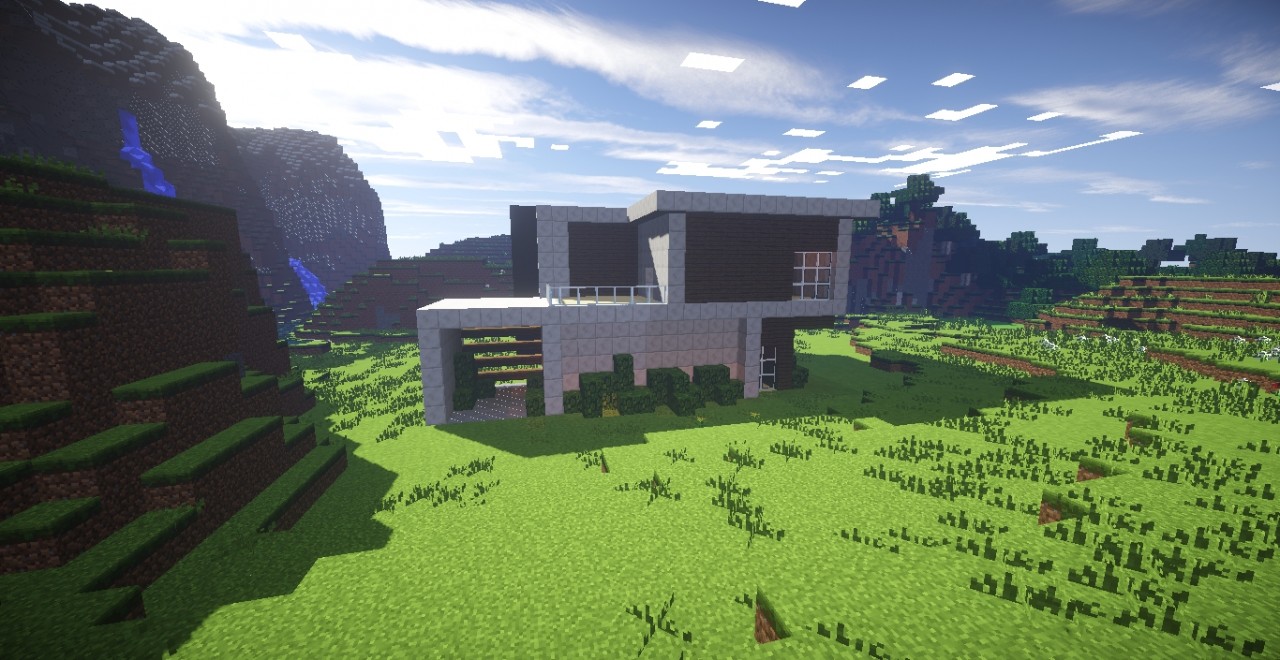 My very first Modern House Minecraft Map