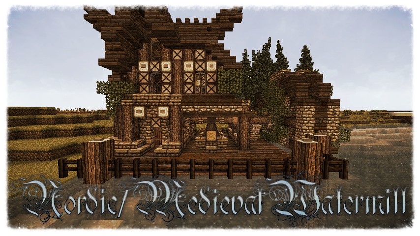 Nordic/Medieval Watermill Minecraft Map