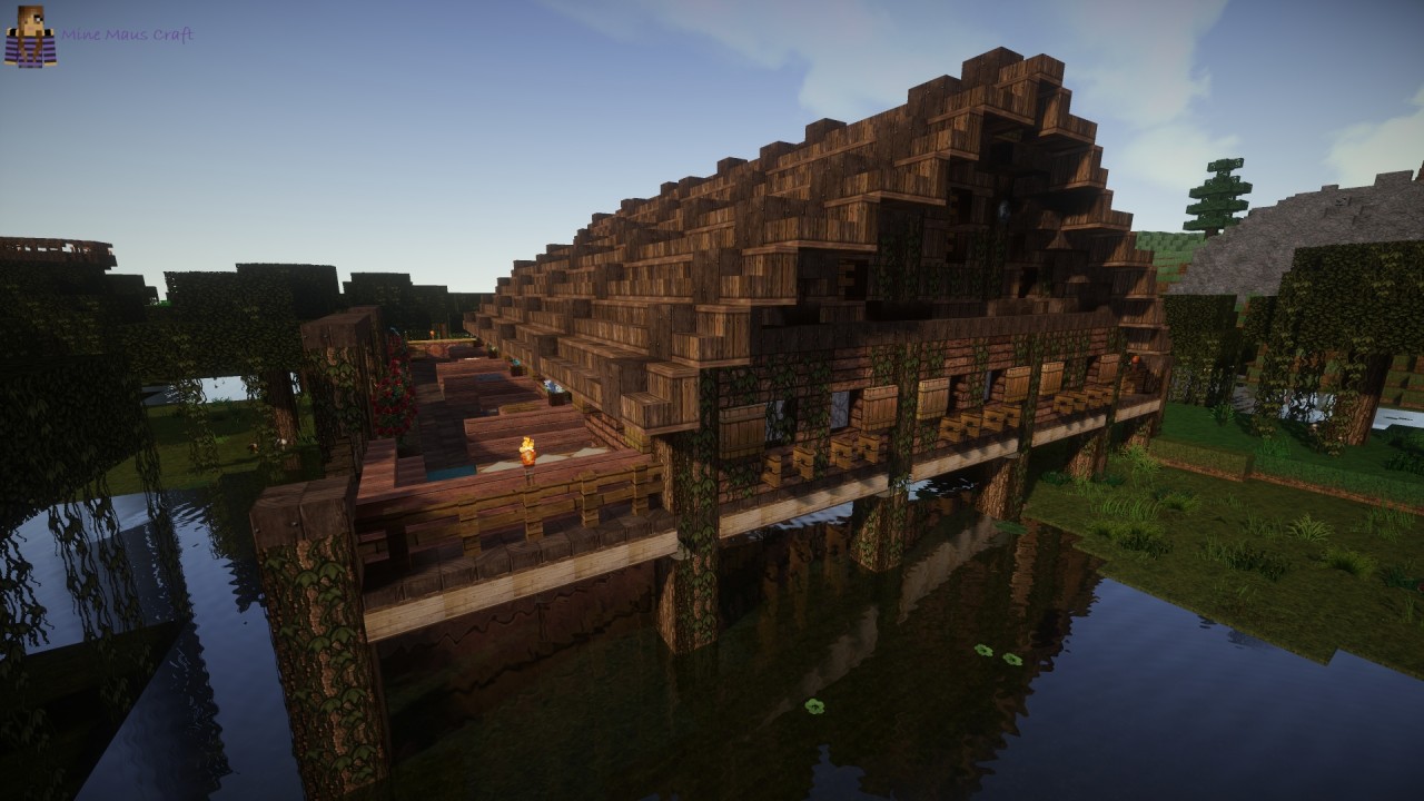 A Stilt House Town Hall In Little Debaria [DOWNLOAD] Minecraft Map