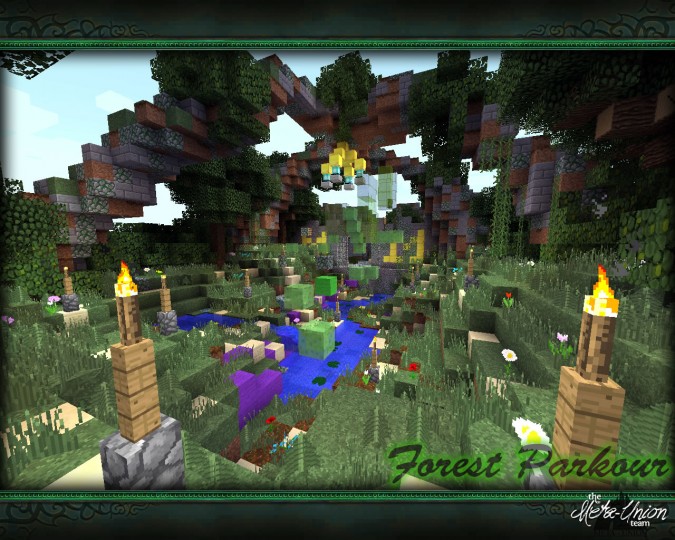Meta-Union: Forest Parkour [FUN Project] Minecraft Map