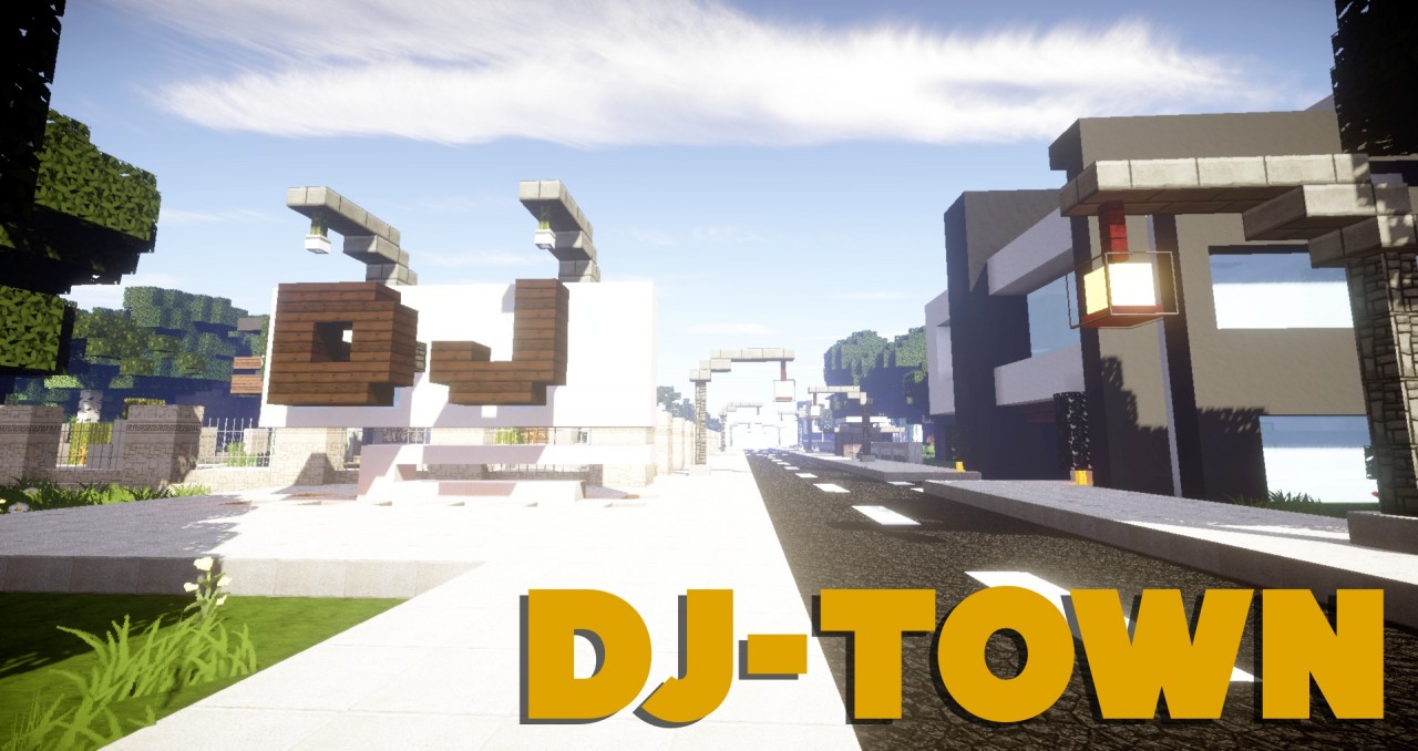 DJ Town - A Modern City! - UPDATED! Minecraft Map