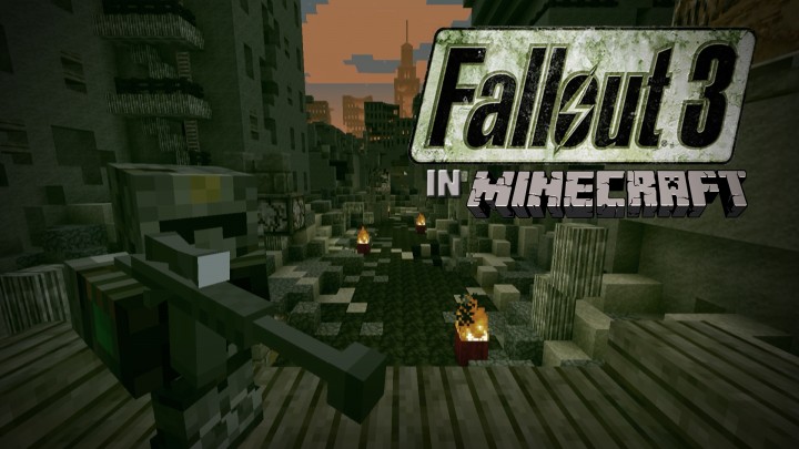 Fallout 3 Inspired Post Apocalyptic City Minecraft Map