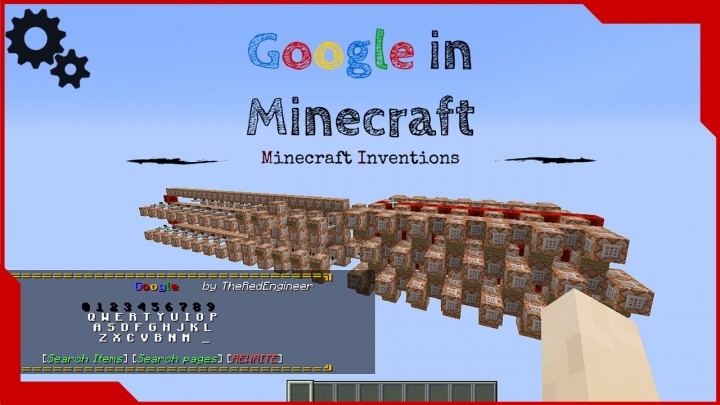 GOOGLE SEARCH ENGINE IN VANILLA MINECRAFT [Downloadable] Minecraft Map