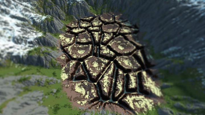 Kaltomim - Custom Terrain (Dry Lake Biome, Mountains, River) Minecraft Map