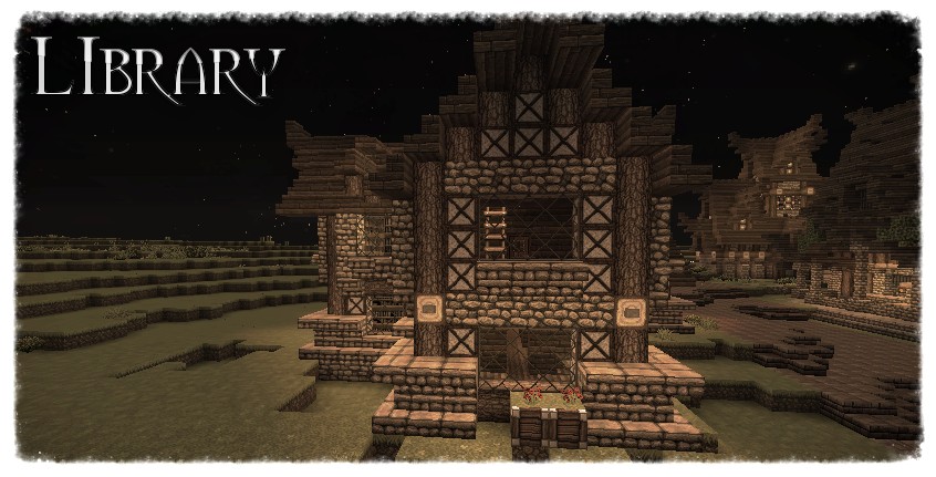 Medieval/Nordic Library Minecraft Map