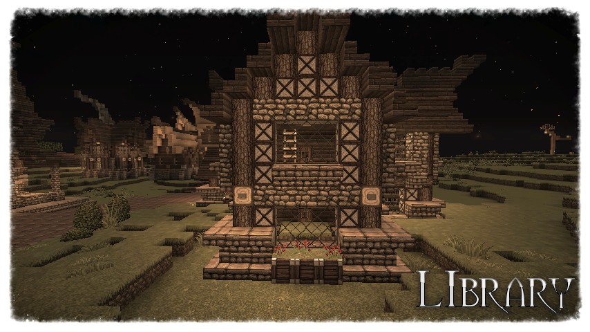 Medieval/Nordic Library Minecraft Map