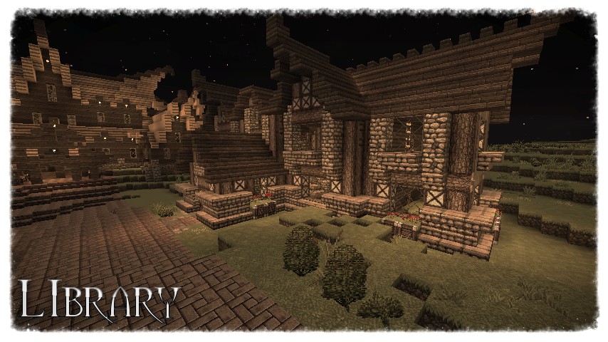 Medieval/Nordic Library Minecraft Map