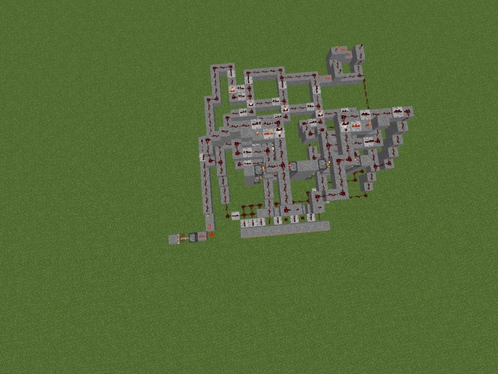 4 digit redstone combination lock Minecraft Map
