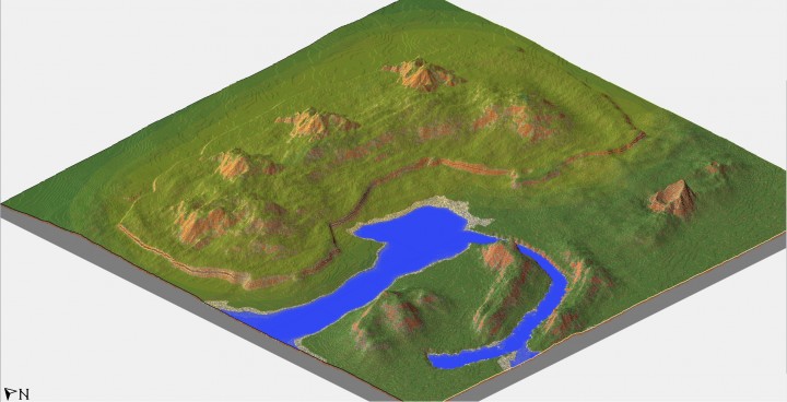 Stained Hills Minecraft Map