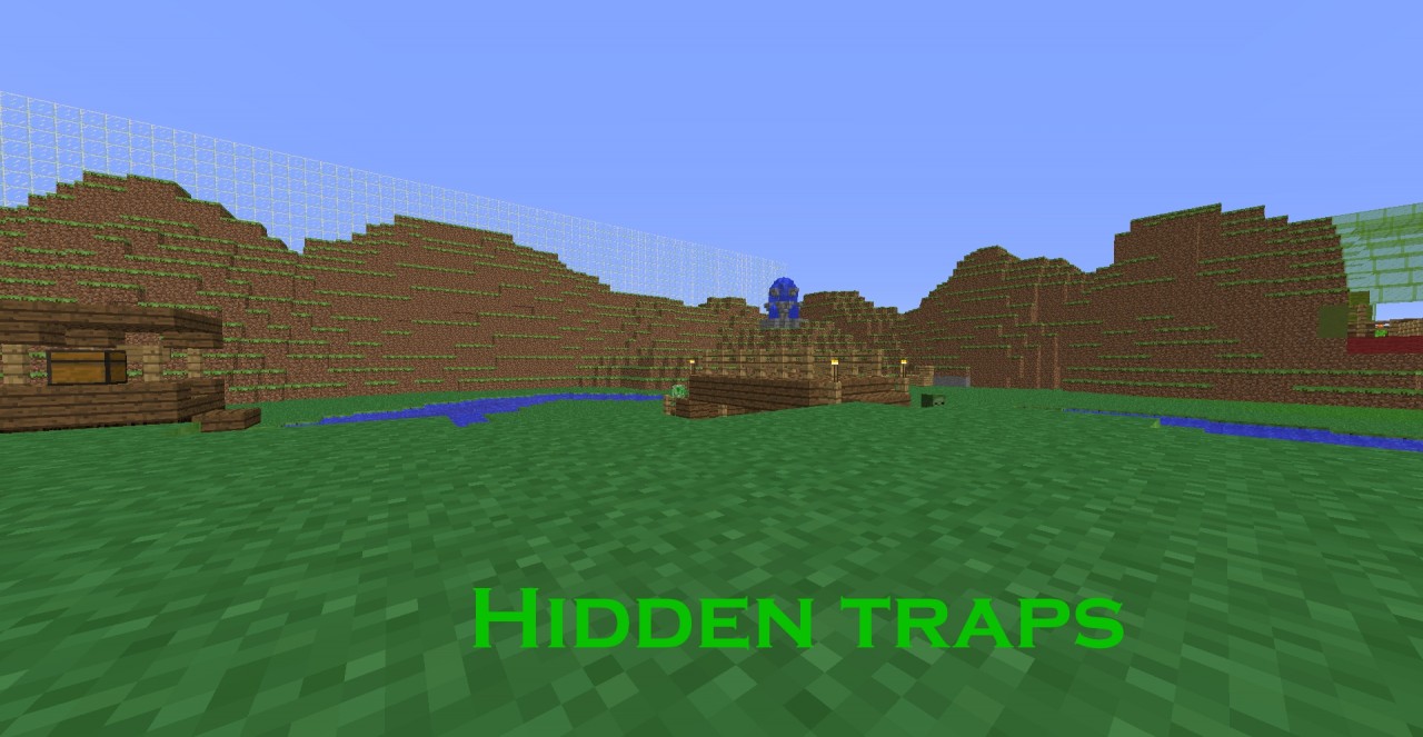Big Grass/Nether Arena Minecraft Map