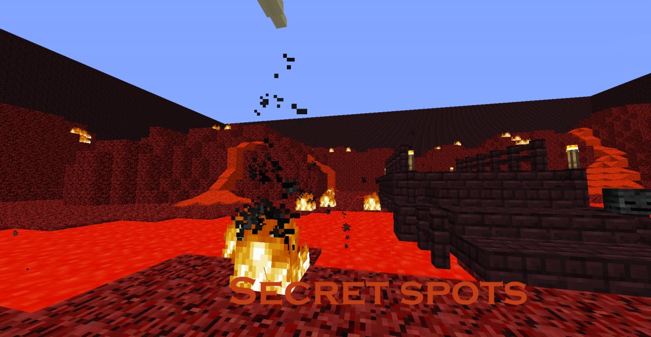 Big Grass/Nether Arena Minecraft Map