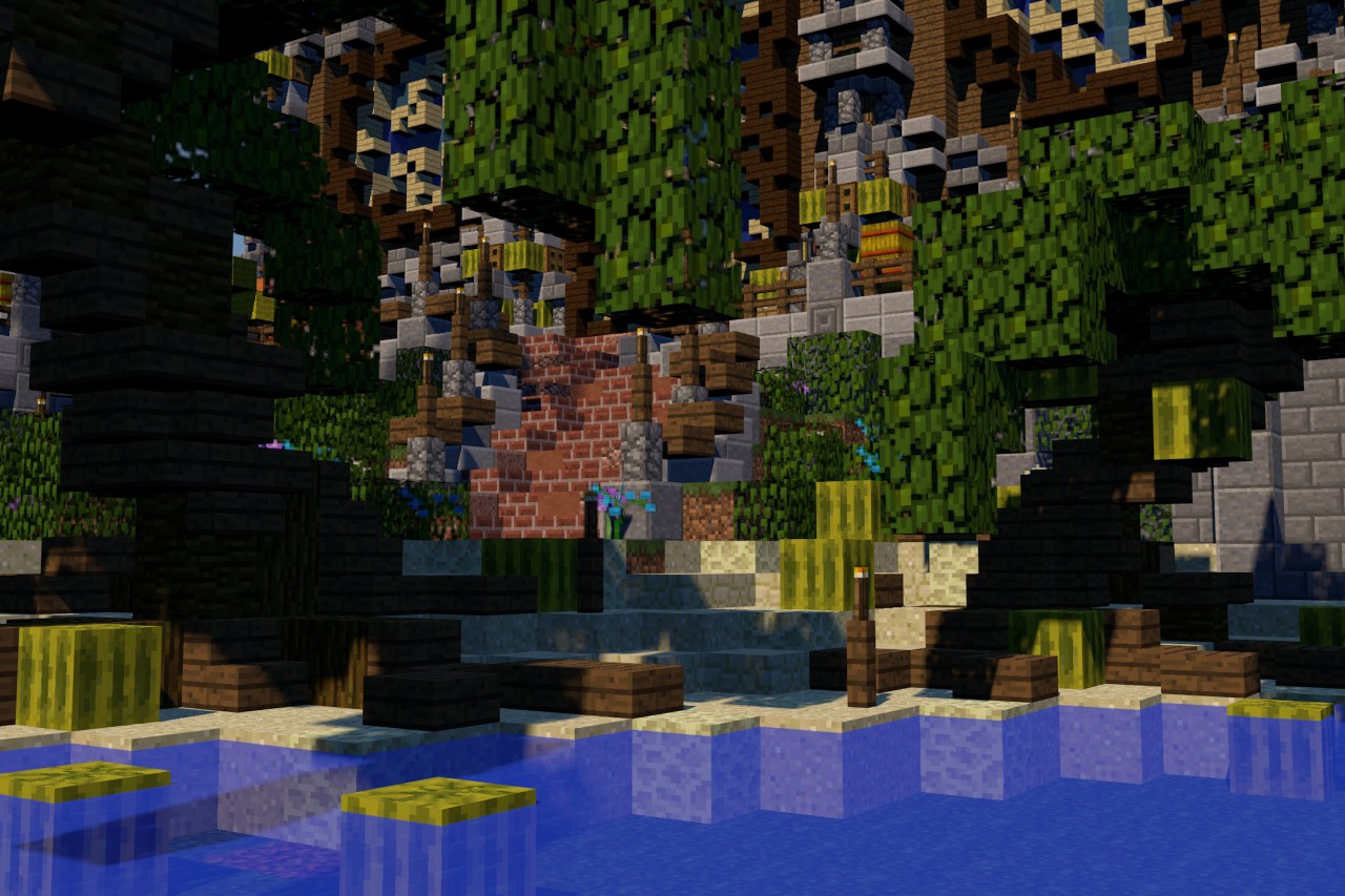 - Tropical Port - [Ember PLot] Sunfury Creative Server Minecraft Map