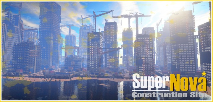 SuperNova XL Desert Construction Site Minecraft Map
