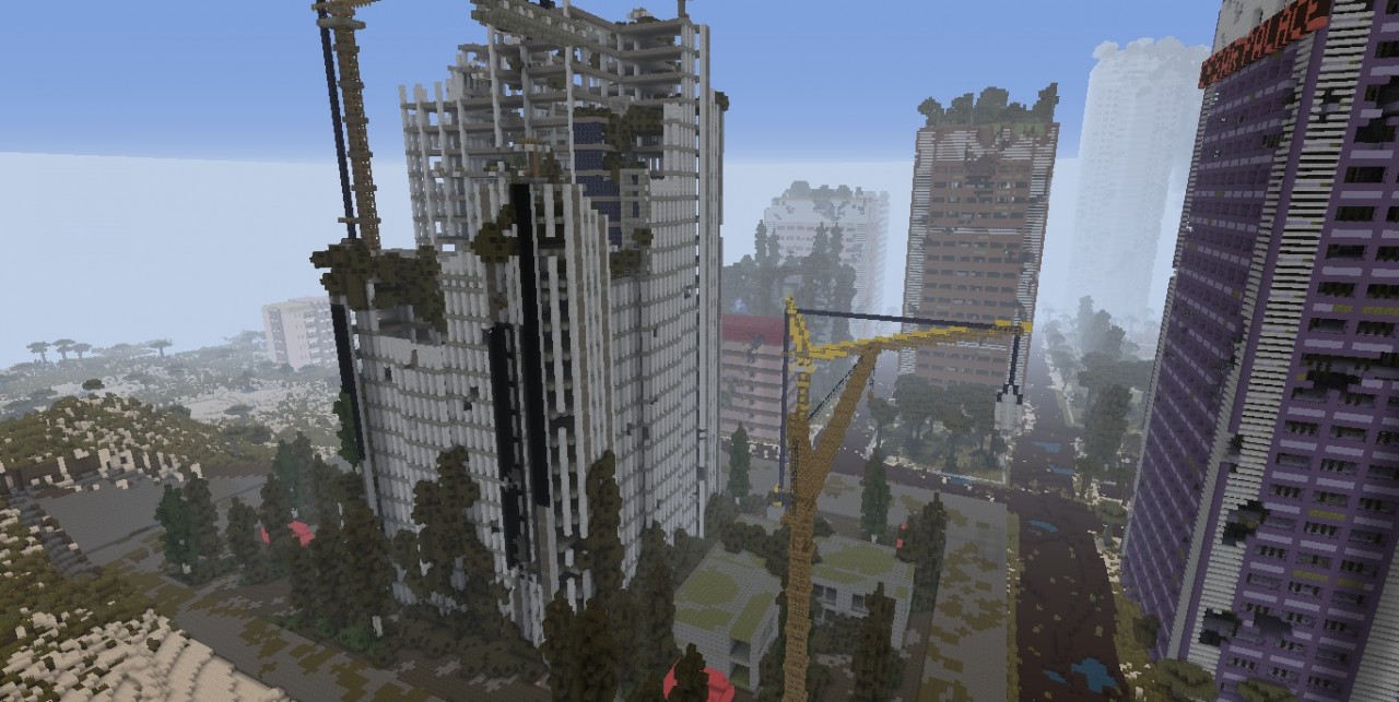 20 Years after Apocalypse (Destroyed City) Minecraft Map