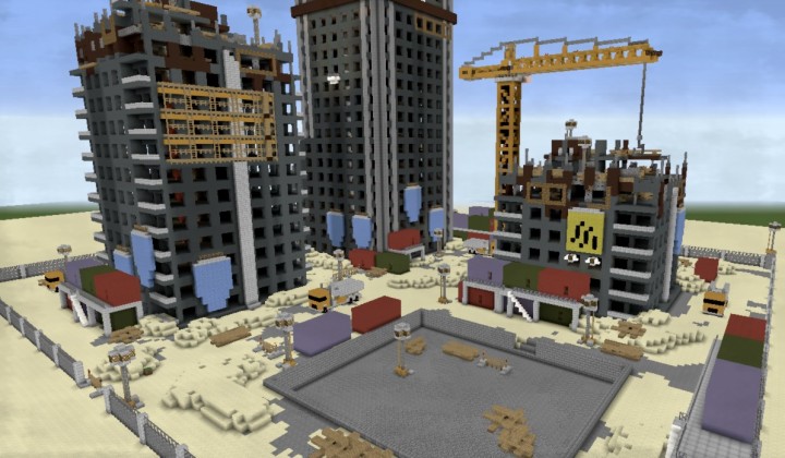 DYING LIGHT Rais' base (Skyscrapper Construction Site) Minecraft Map