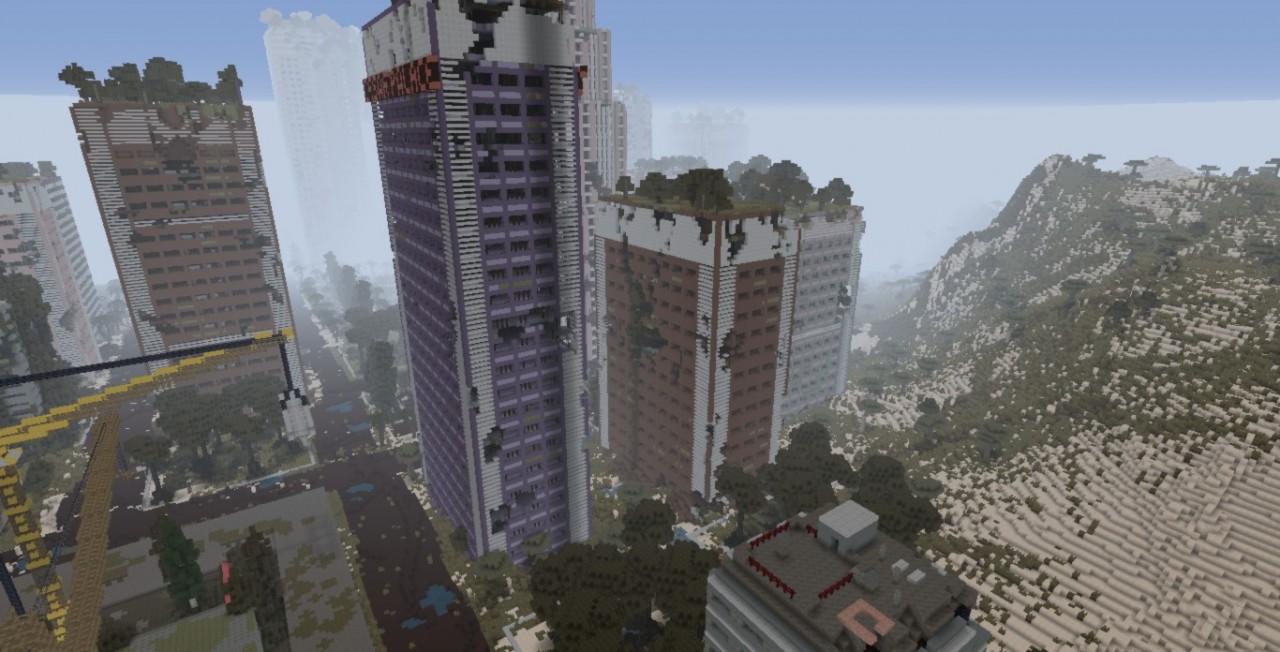 20 Years after Apocalypse (Destroyed City) Minecraft Map