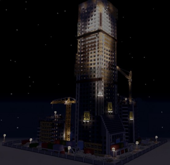 DYING LIGHT Rais' base (Skyscrapper Construction Site) Minecraft Map