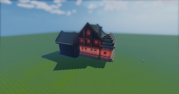 Merchant house with barn Minecraft Map