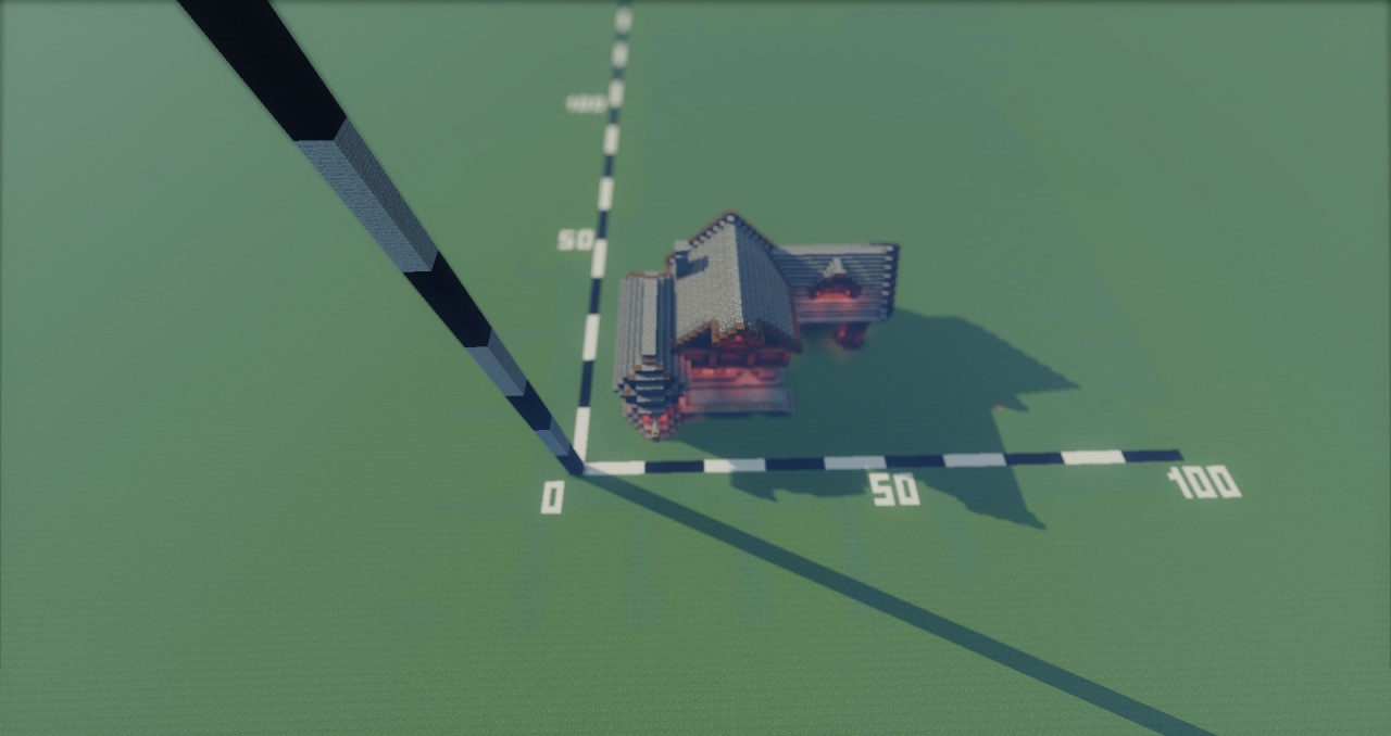 Merchant house with barn Minecraft Map