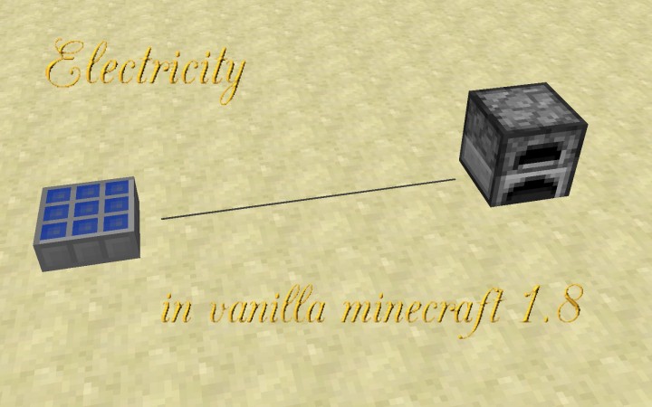 Electricity in vanilla minecraft! Minecraft Map