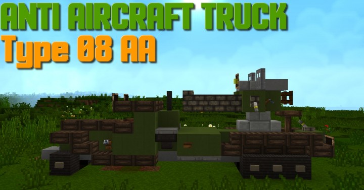 Anti-Aircraft Truck Type 08 Minecraft Map