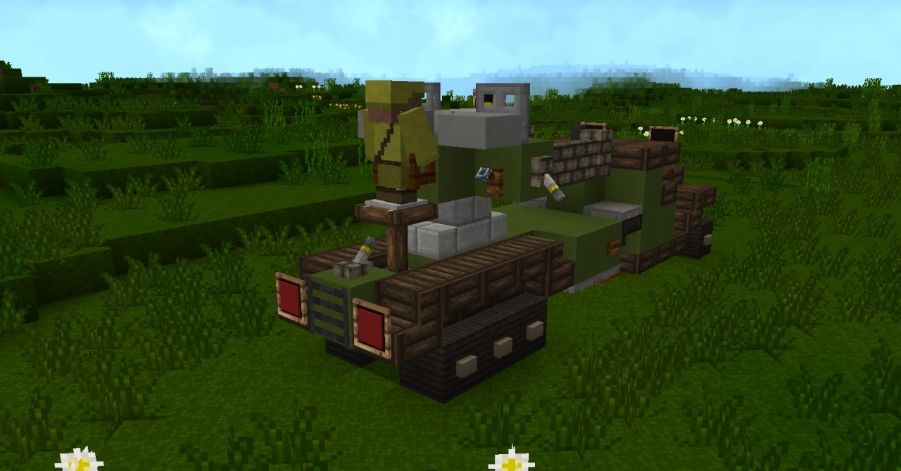 Anti-Aircraft Truck Type 08 Minecraft Map