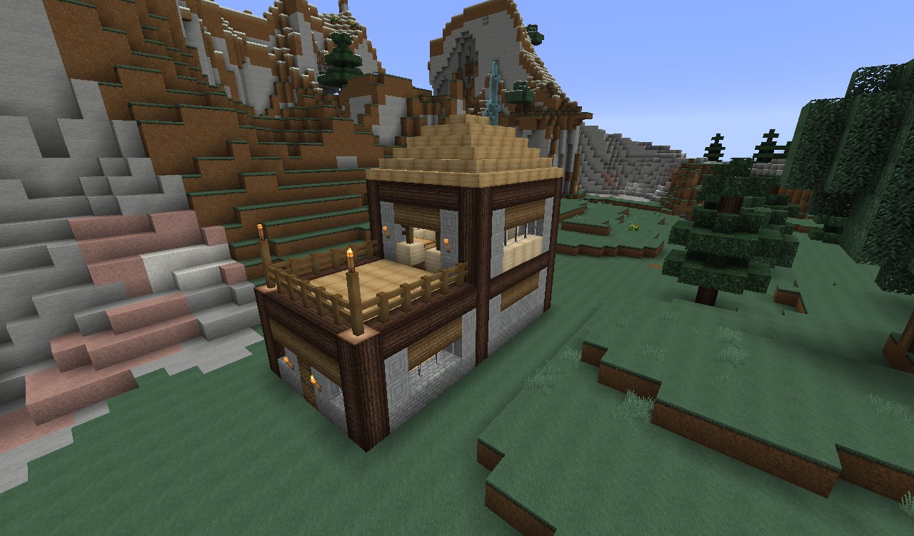 Two Tier House Minecraft Map