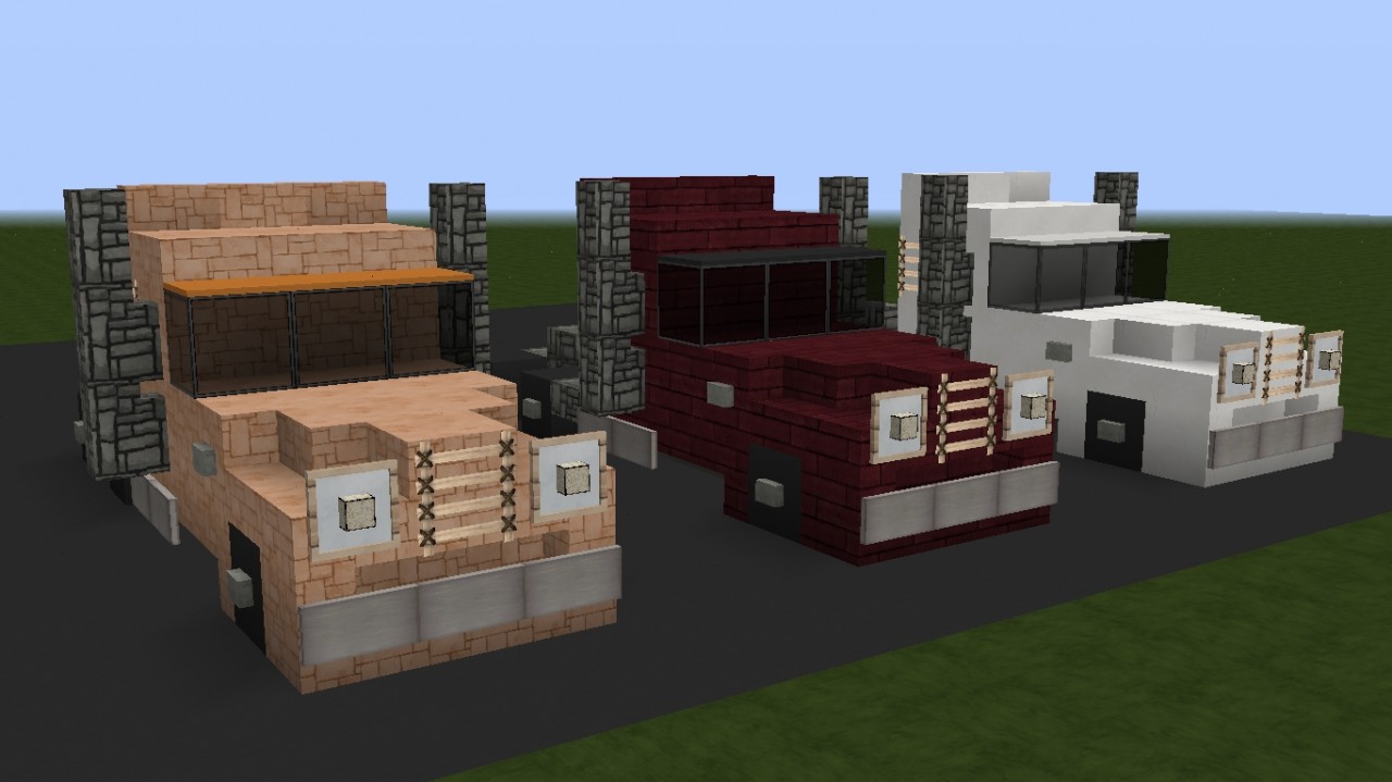 ~Modern Truck with 3 trailers~ Minecraft Map